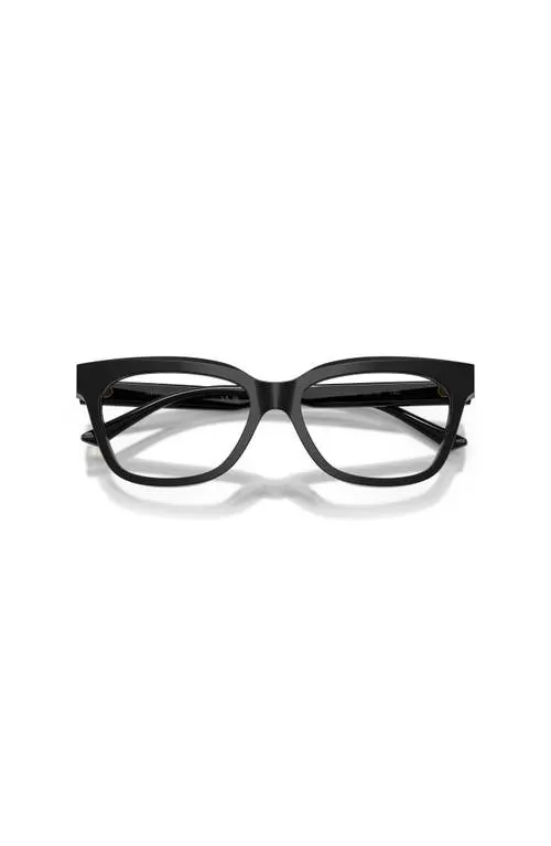 JIMMY CHOO 52mm Rectangle Optical Glasses - Black