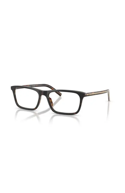 Prada 56mm Rectangle Optical Glasses - Tortoise