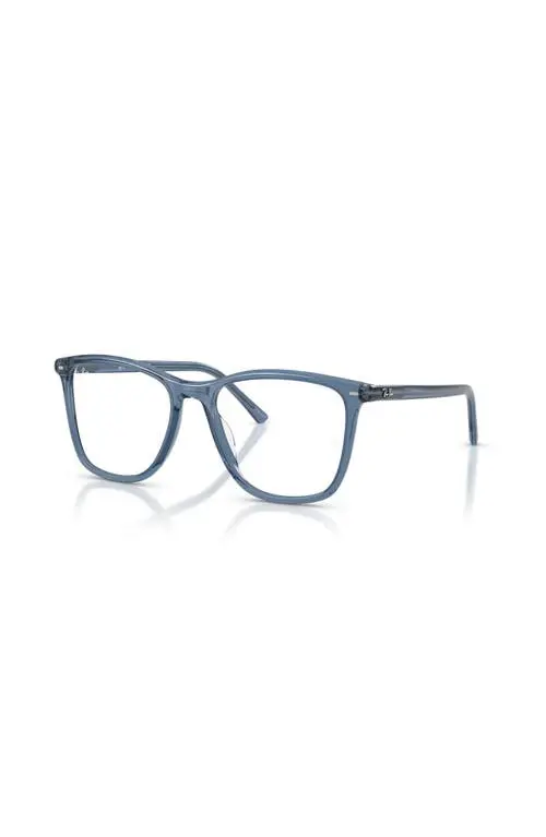 Ray-ban 52mm Square Optical Glasses - Blue