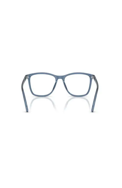 Ray-ban 52mm Square Optical Glasses - Blue