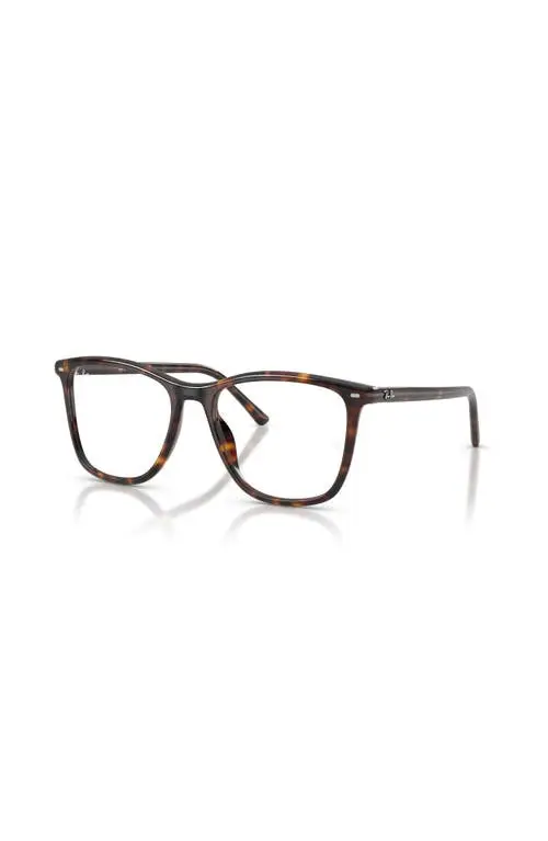 Ray-ban 52mm Square Optical Glasses - Tortoise
