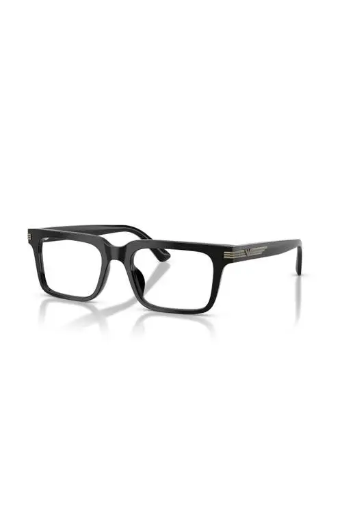 Emporio Armani 53mm Square Optical Glasses - Black