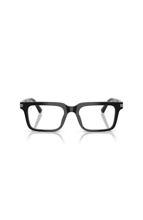Emporio Armani 53mm Square Optical Glasses - Black