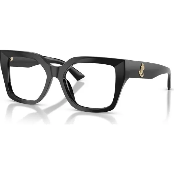 JIMMY CHOO 53mm Square Optical Glasses - Black