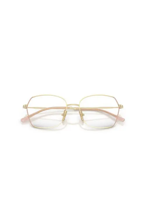 VOGUE EYEWEAR 53mm Irregular Optical Glasses - Brown