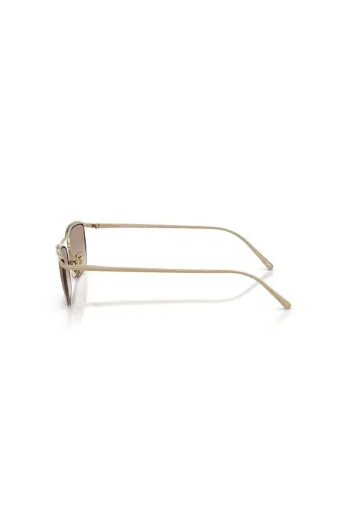 Oliver Spencer 55mm Rectangle Optical Glasses - Gold