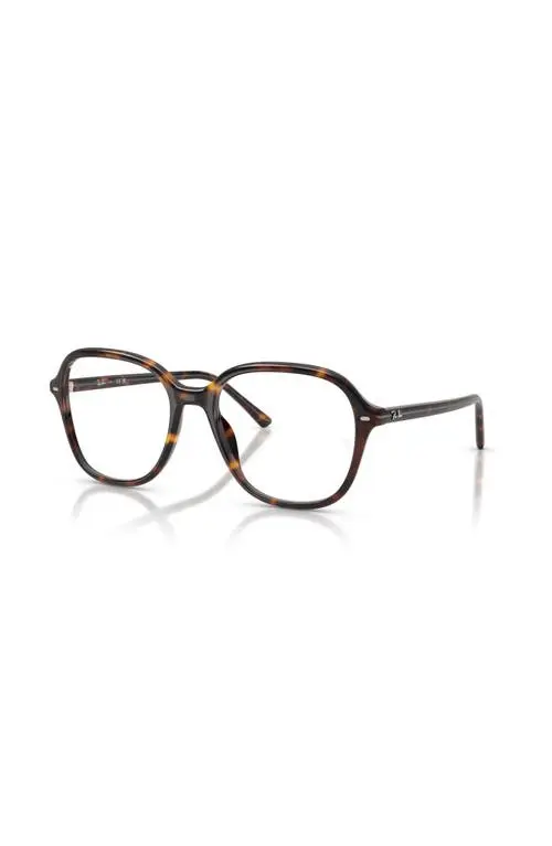 Ray-ban 56mm Square Optical Glasses - Tortoise