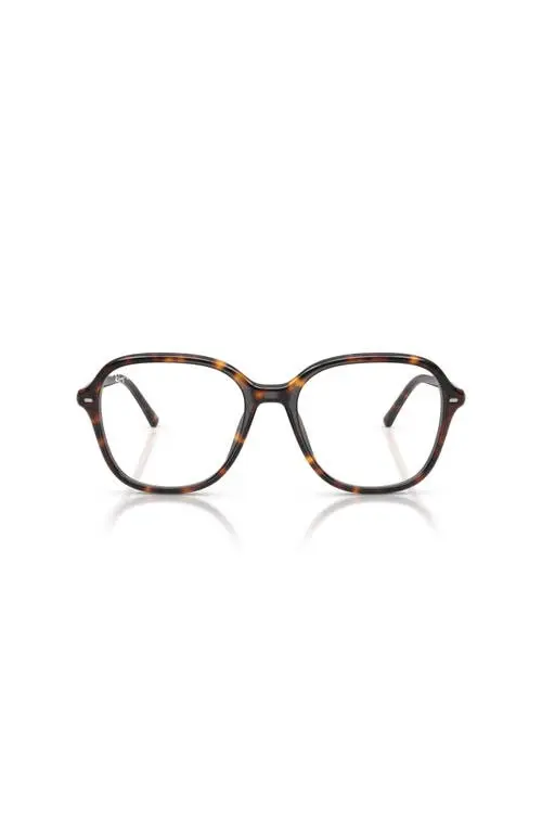 Ray-ban 56mm Square Optical Glasses - Tortoise