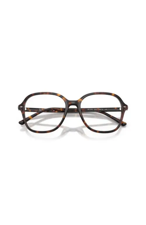 Ray-ban 56mm Square Optical Glasses - Tortoise