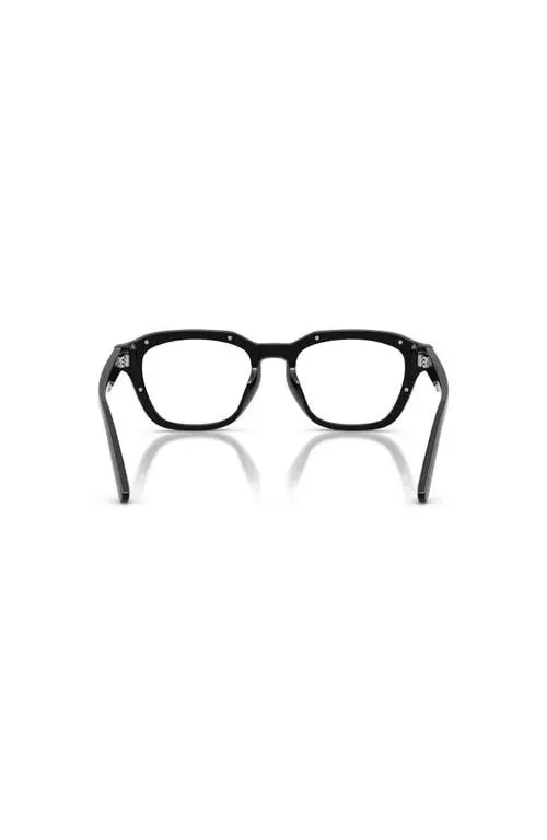 Emporio Armani 50mm Irregular Optical Glasses - Black