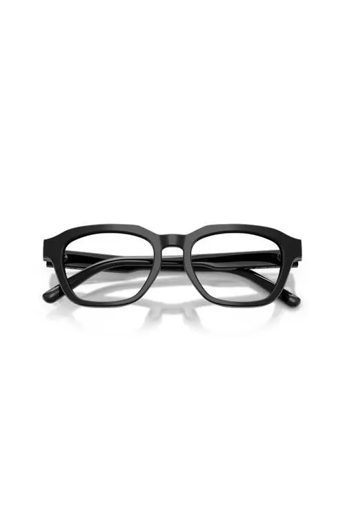 Emporio Armani 50mm Irregular Optical Glasses - Black