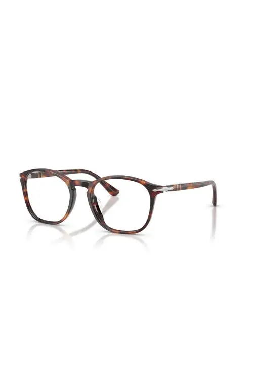 Persol 50mm Square Optical Glasses - Tortoise