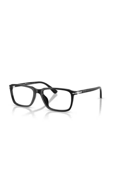 Persol 56mm Rectangle Optical Glasses - Black