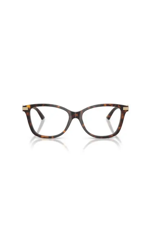 JIMMY CHOO 52mm Rectangle Optical Glasses - Tortoise