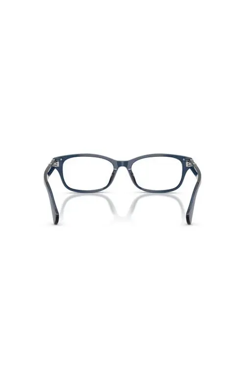 Ralph Lauren 52mm Rectangle Optical Glasses - Blue