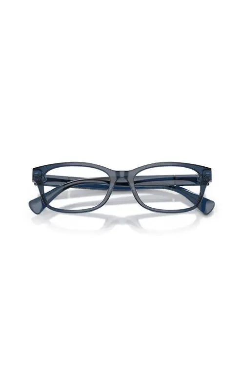 Ralph Lauren 52mm Rectangle Optical Glasses - Blue