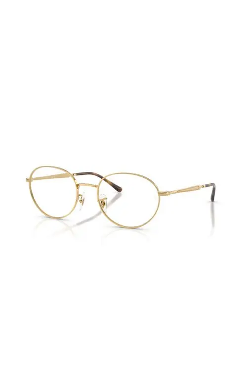 Ray-ban 54mm Oval Optical Glasses - Gold
