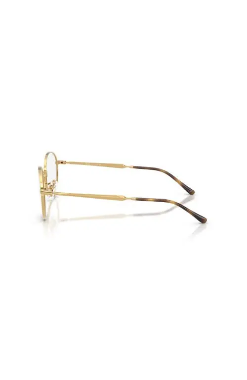 Ray-ban 54mm Oval Optical Glasses - Gold