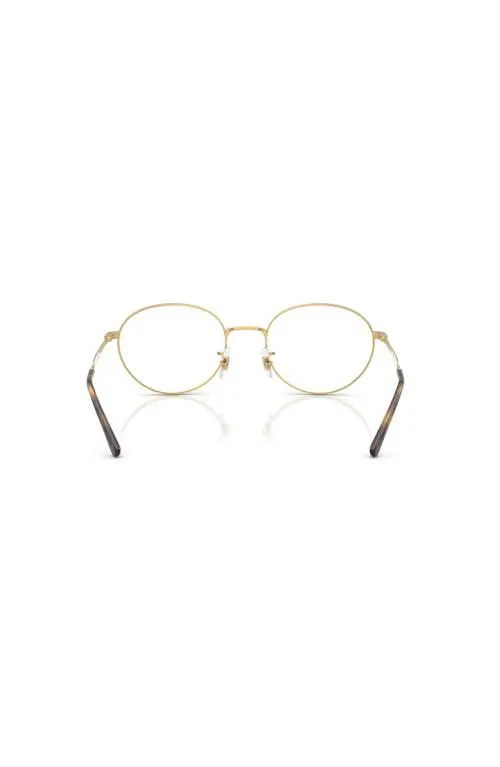 Ray-ban 54mm Oval Optical Glasses - Gold