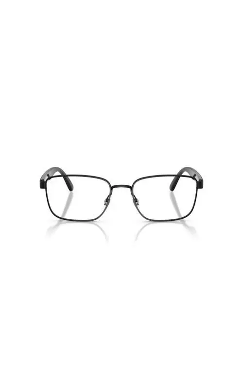 Ray-ban 54mm Rectangle Optical Glasses - Black