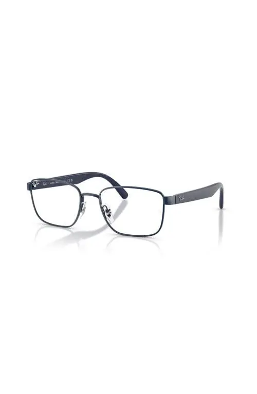 Ray-ban 54mm Rectangle Optical Glasses - Blue
