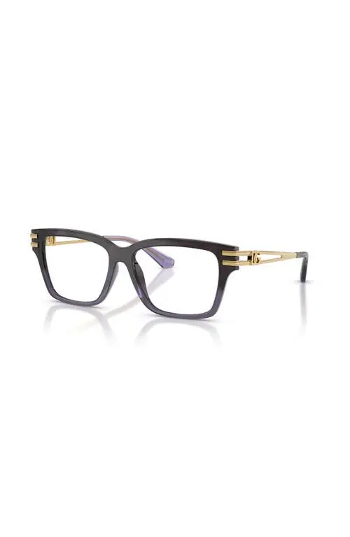 Dolce & Gabbana 54mm Rectangle Optical Glasses - Violet