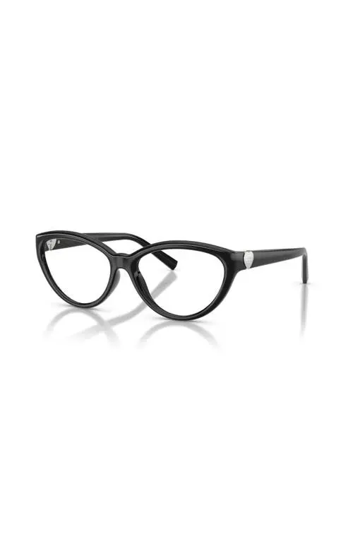 Tiffany & Co. 55mm Cat Eye Optical Glasses - Black