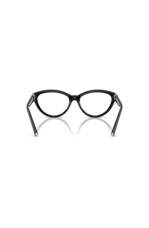 Tiffany & Co. 55mm Cat Eye Optical Glasses - Black