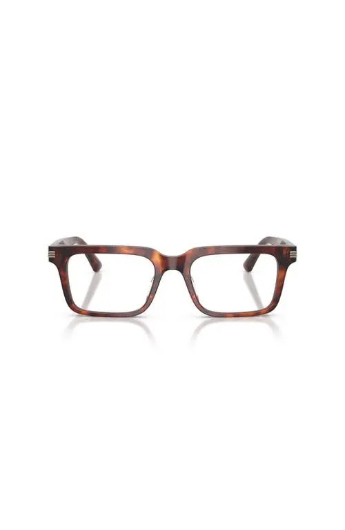 Emporio Armani 51mm Square Optical Glasses - Red