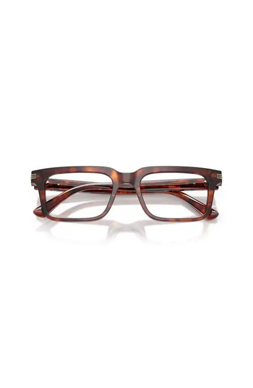 Emporio Armani 51mm Square Optical Glasses - Red
