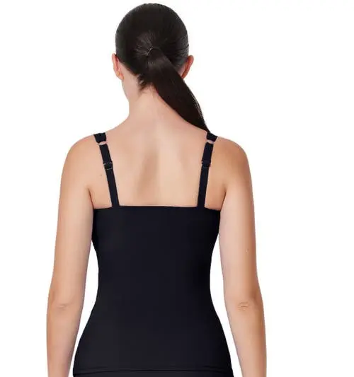 GOTTEX Tutti Frutti Underwire E-cup Tankini Top Swimsuit - Black