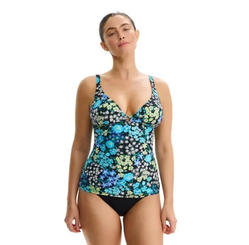 GOTTEX Havana Heat D-cup Tankini Top Swimsuit - Blue