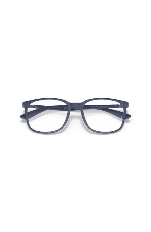Ray-ban 56mm Square Optical Glasses - Blue