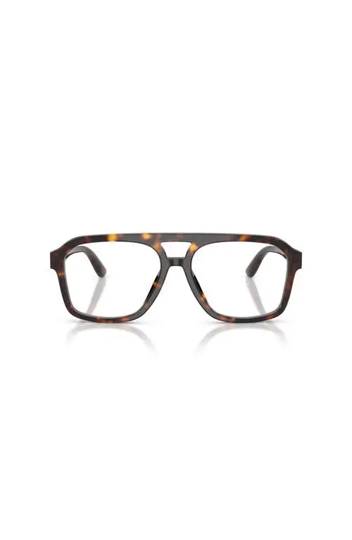 Dolce & Gabbana 57mm Pilot Optical Glasses - Tortoise
