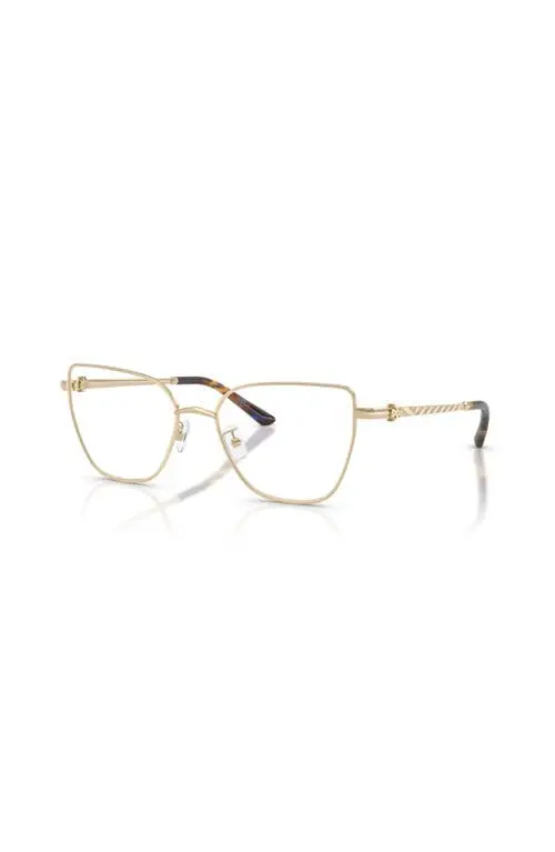 Tory Burch 54mm Cat Eye Optical Glasses - Gold