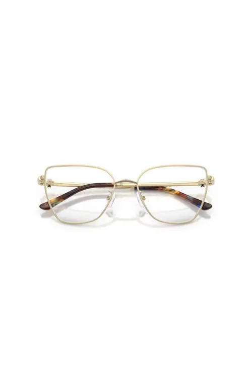 Tory Burch 54mm Cat Eye Optical Glasses - Gold