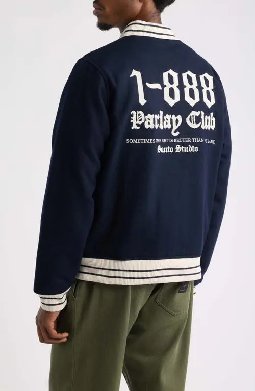 SANTO STUDIO Parley Varsity Jacket