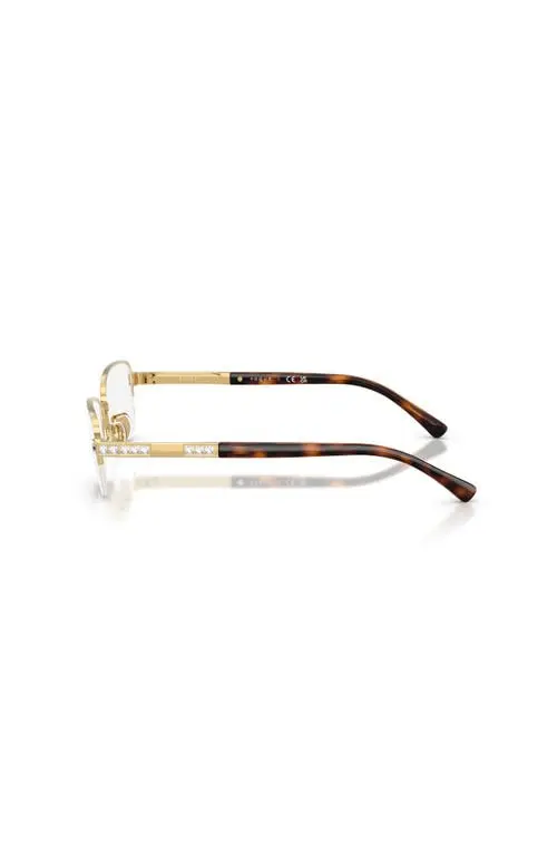 VOGUE EYEWEAR 54mm Rectangle Optical Glasses - Gold
