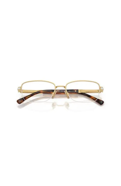 VOGUE EYEWEAR 54mm Rectangle Optical Glasses - Gold