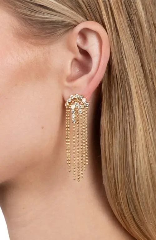 Alexis Bittar Asterales Bubble Fringe Chandelier Earrings