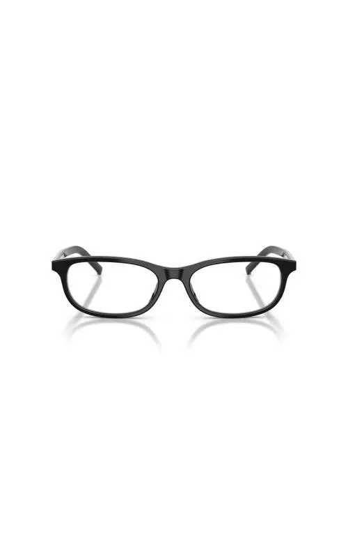 Prada 55mm Irregular Optical Glasses - Black