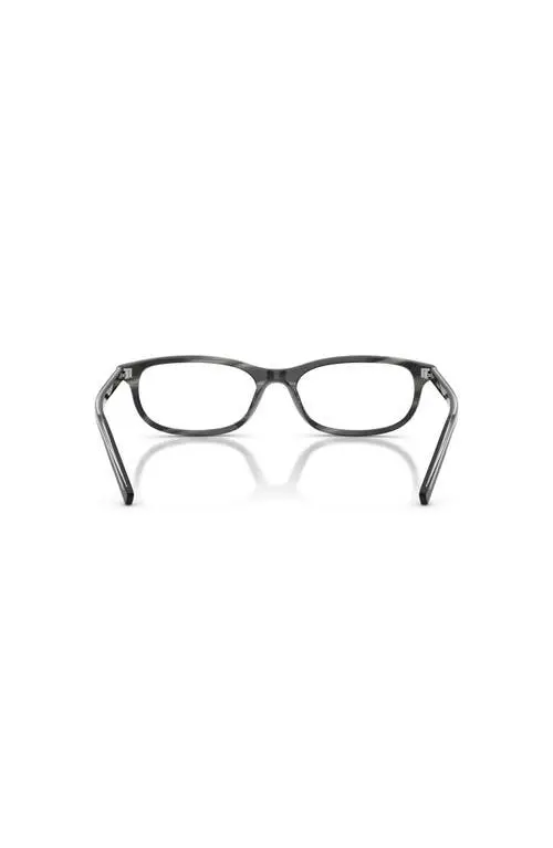 Prada 55mm Irregular Optical Glasses - Black