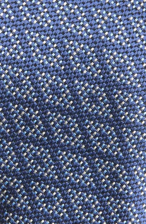 David Donahue Geometric Jacquard Silk Tie