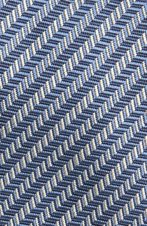 David Donahue Stripe Jacquard Silk & Cotton Tie
