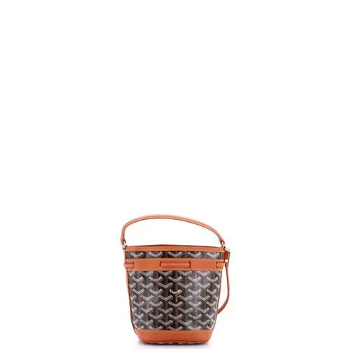 Goyard Petit Flot Bucket Bag Coated Canvas Mini