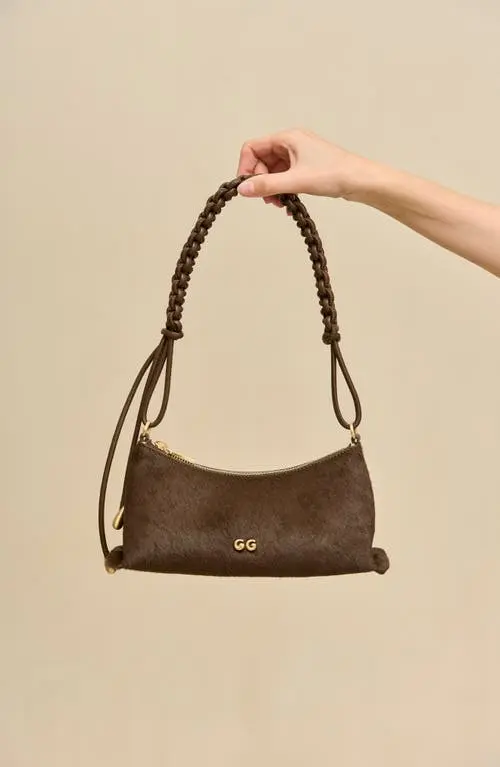 Cult Gaia Osa Calf Hair Shoulder Bag