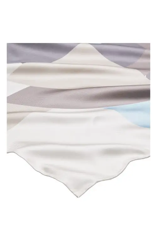 Tory Burch Geo Color Block Silk Square Scarf