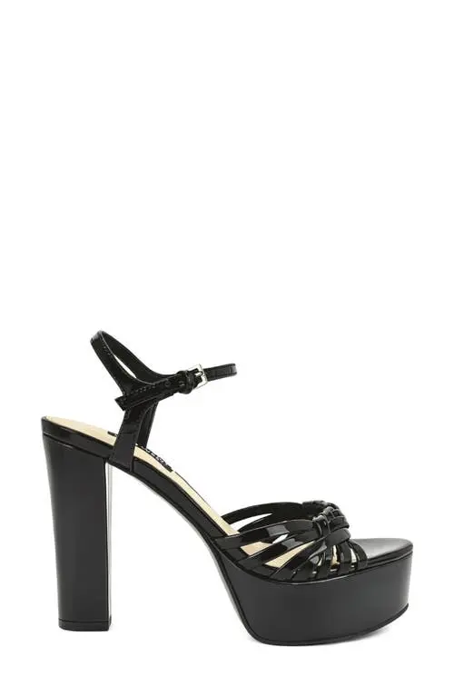 Nine West Nayya Faux Leather Platform Sandal - Black