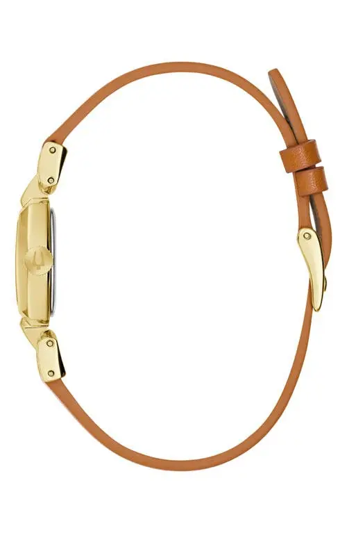 Bulova Jackie Leather Strap Watch