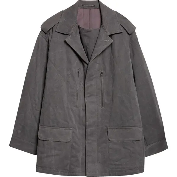 Yohji Yamamoto Padded Blouson Cotton Twill Jacket